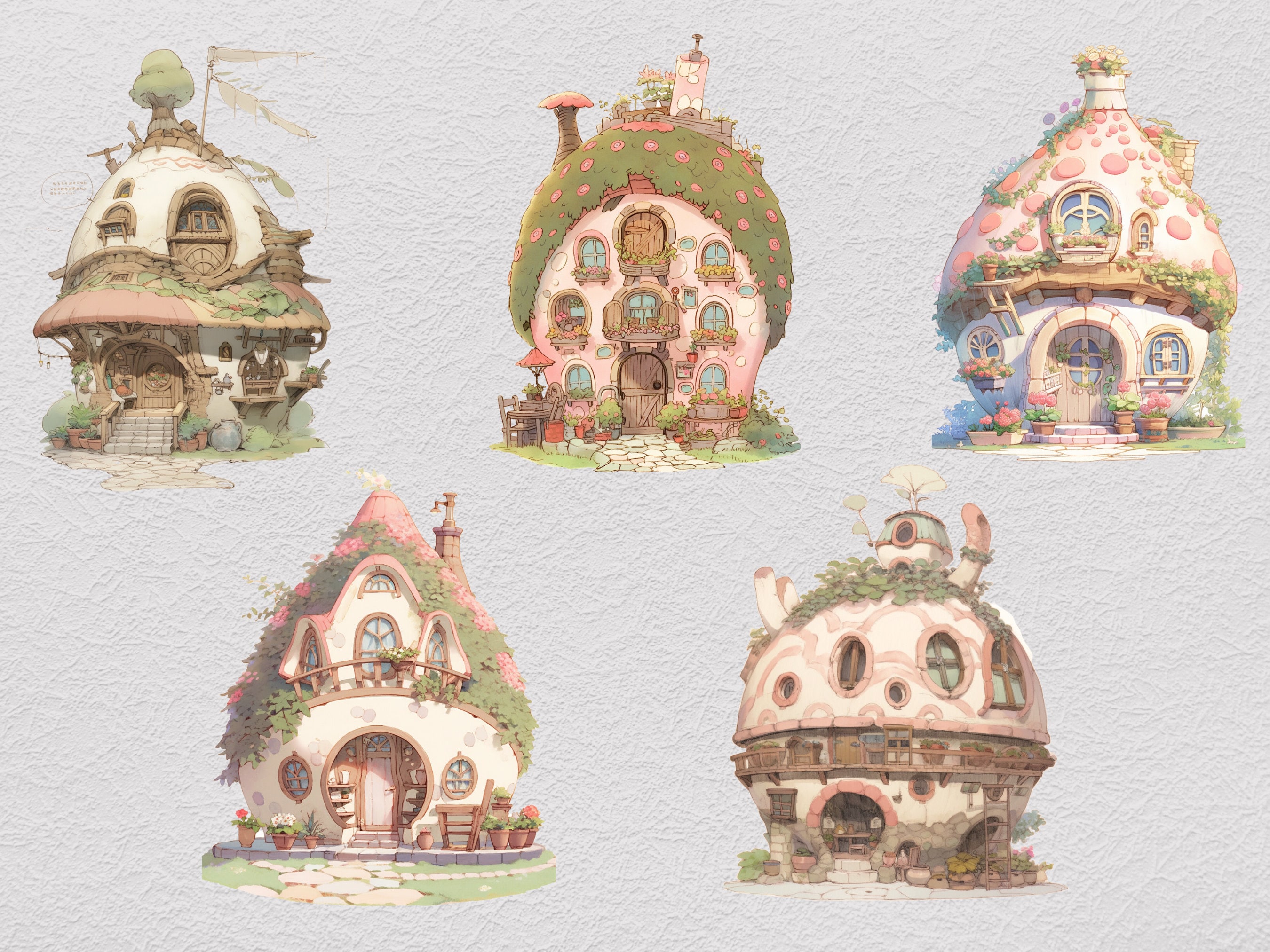 Rosebud Houses Clipart PNG, Rosebud PNG, House Clip Art, Scrapbook ...
