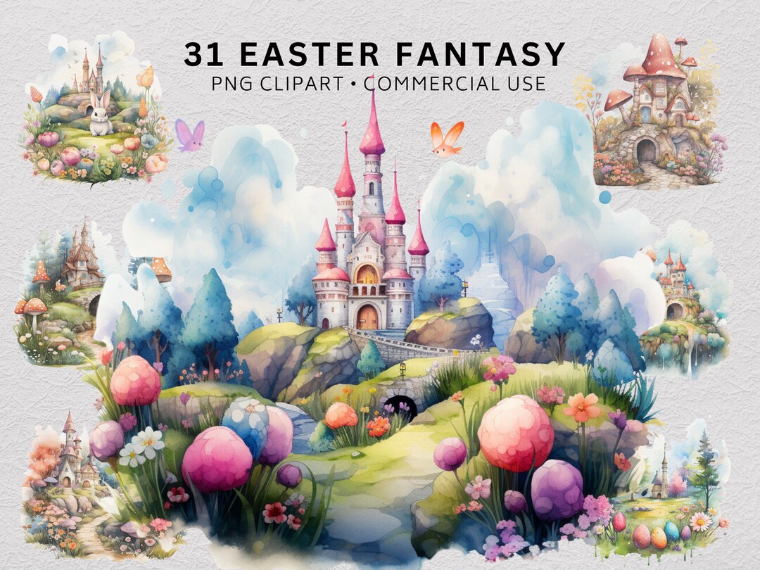 Easter Fantasy Clipart PNG, Easter Decoration PNG, Easter Clip Art ...
