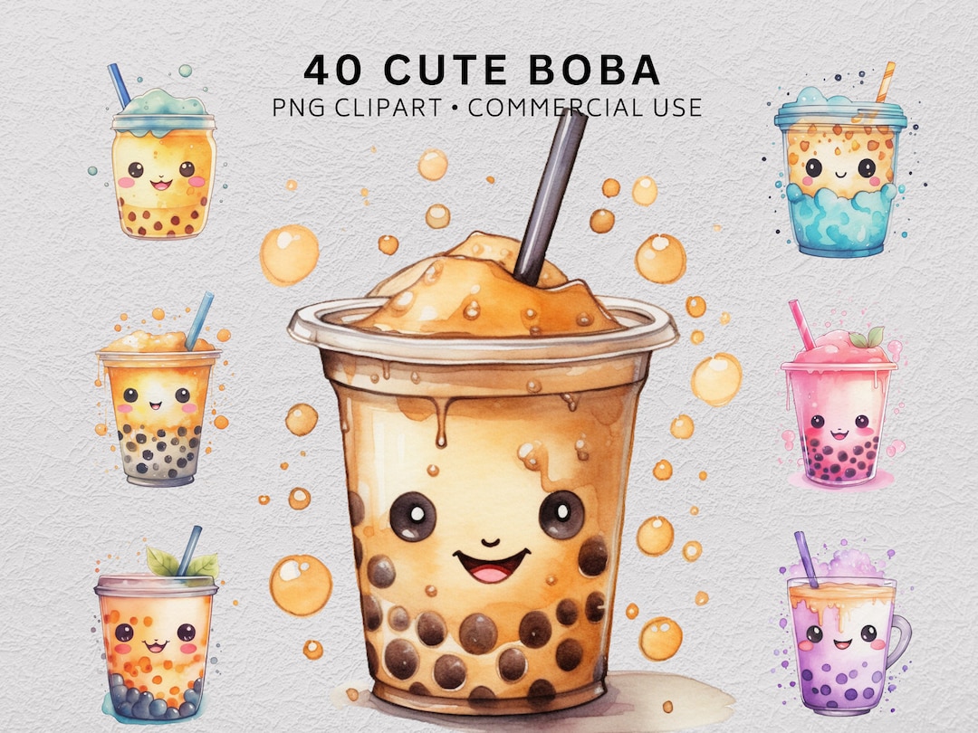 Cute Boba Clipart PNG, Boba Valentine Decoration PNG, Valentine Clip ...