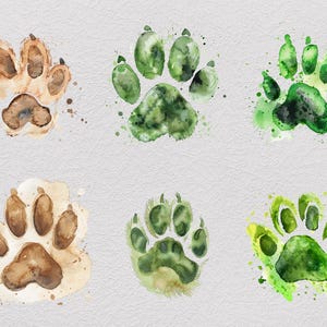 56 Watercolor Dog Paws Clip Art, Transparent PNG, Beautiful Dog Paws ...