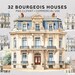 Bourgeois House Clipart, Bourgeois PNG, Architecture Clipart, Vintage ...