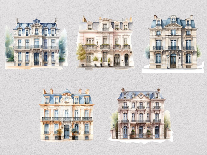 Bourgeois House Clipart, Bourgeois PNG, Architecture Clipart, Vintage ...