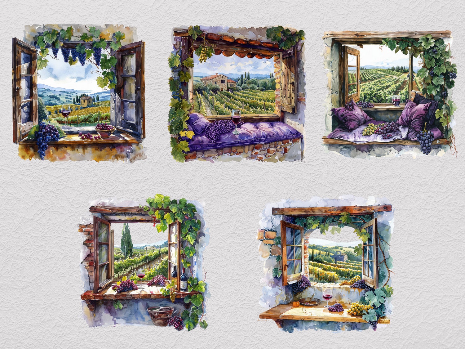 Tuscany Windows Clipart, Decoration PNG, Travel Destination Clip Art ...