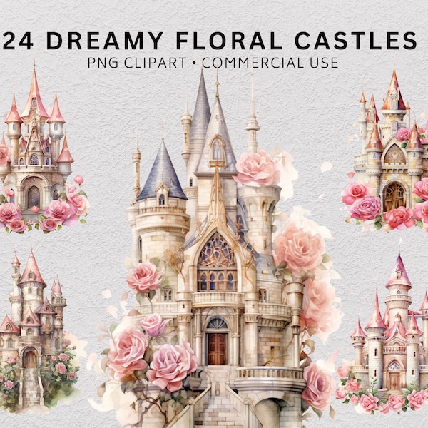 Castle Clip Art - Etsy