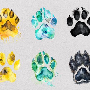 56 Watercolor Dog Paws Clip Art, Transparent PNG, Beautiful Dog Paws ...