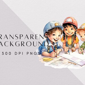 Student Teamwork Clipart, Studenr at Classroom PNG, School Clipart PNG ...