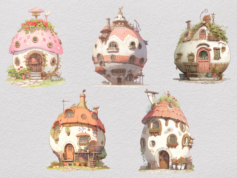 Rosebud Houses Clipart PNG, Rosebud PNG, House Clip Art, Scrapbook ...