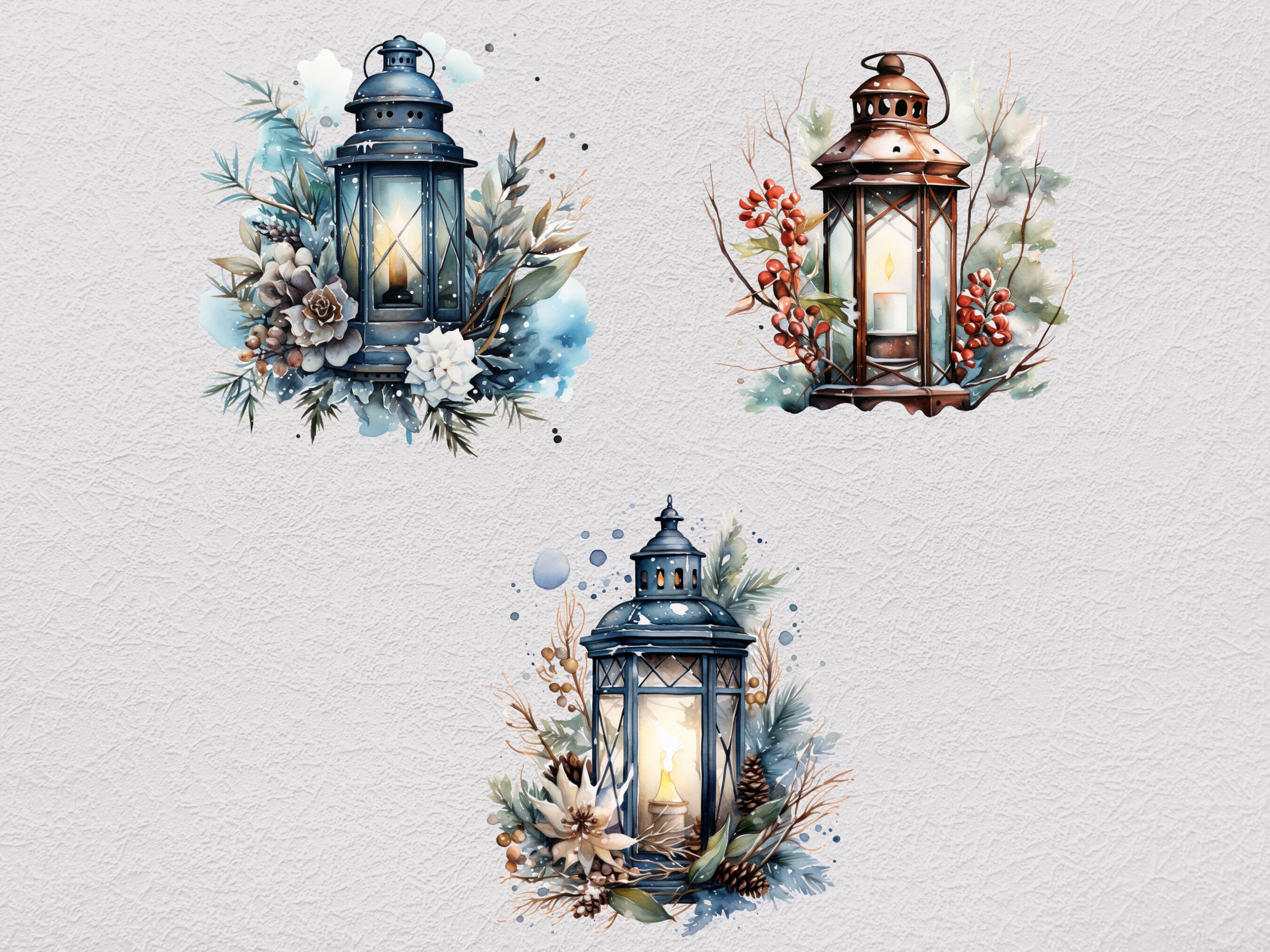 Winter Lantern Clipart PNG, Lantern PNG, Winter Clip Art, Scrapbook ...