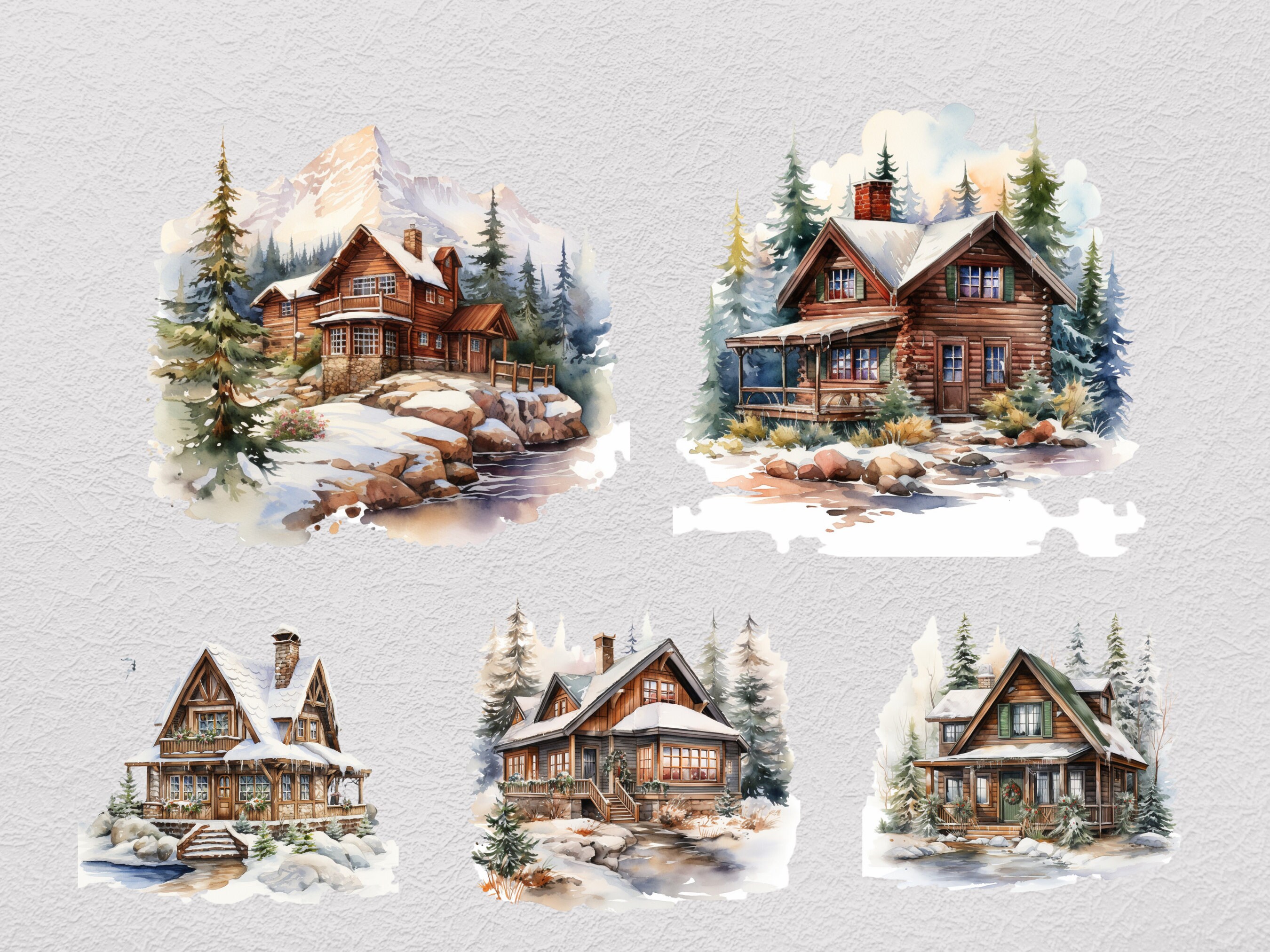 Winter Cabin Clipart PNG, Cabin PNG, Cozy Cabin, Winter Clip Art ...