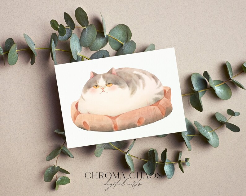 32 Angry Chubby Cats Clipart, Kitten Family PNG, Cat Clipart, Cat PNG ...