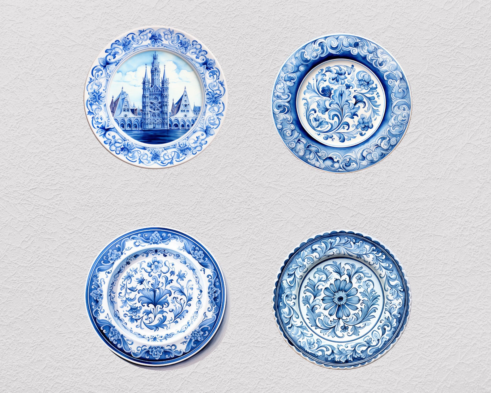 Delft Kitchen Clipart Bundle, Delft Pantry Clipart, Cozy Clipart ...