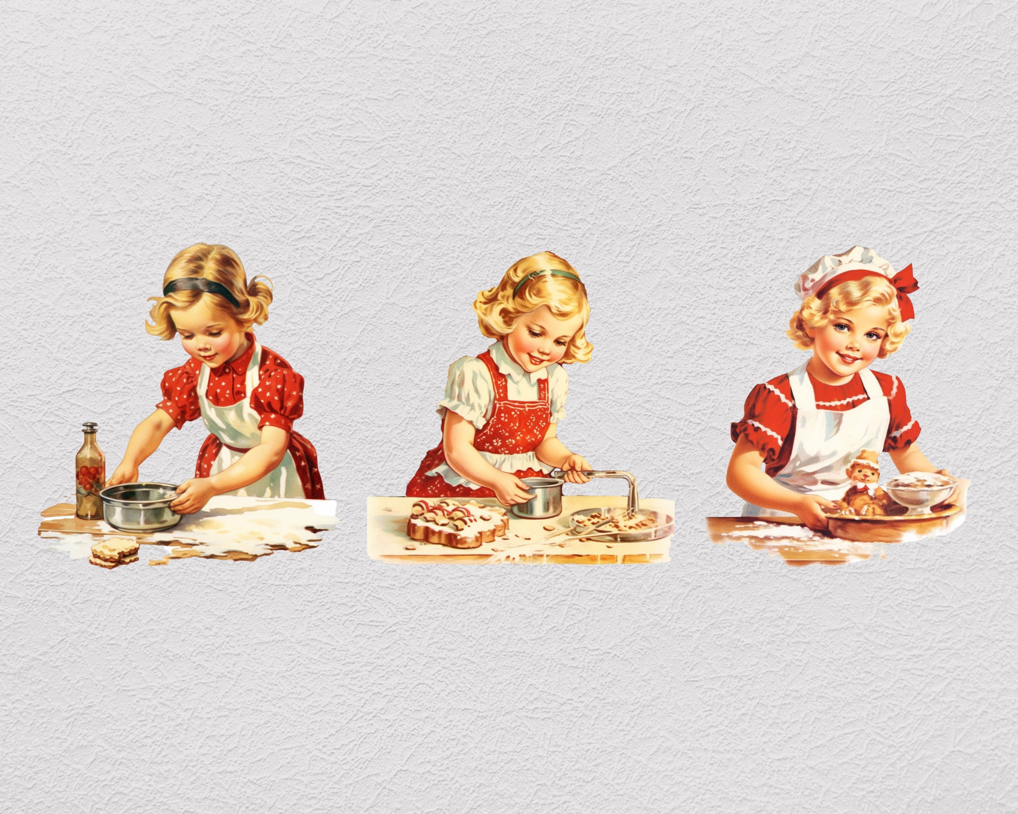 Vintage Baking Clipart PNG, Baking PNG, Bake Clip Art, Scrapbook, Junk ...