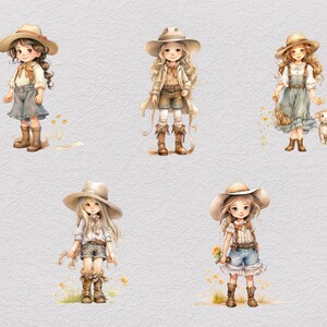 Cute Little Cowboy Clipart PNG Sublimation Bundle, Horse Clipart ...