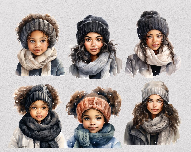 101 Watercolour Winter Outfit Clipart Bundle, Ski, Snow Boots, Jackets ...