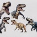 52 Dinosaurs Clipart PNG Bundle, Transparent Clip Art for Kids Activity ...