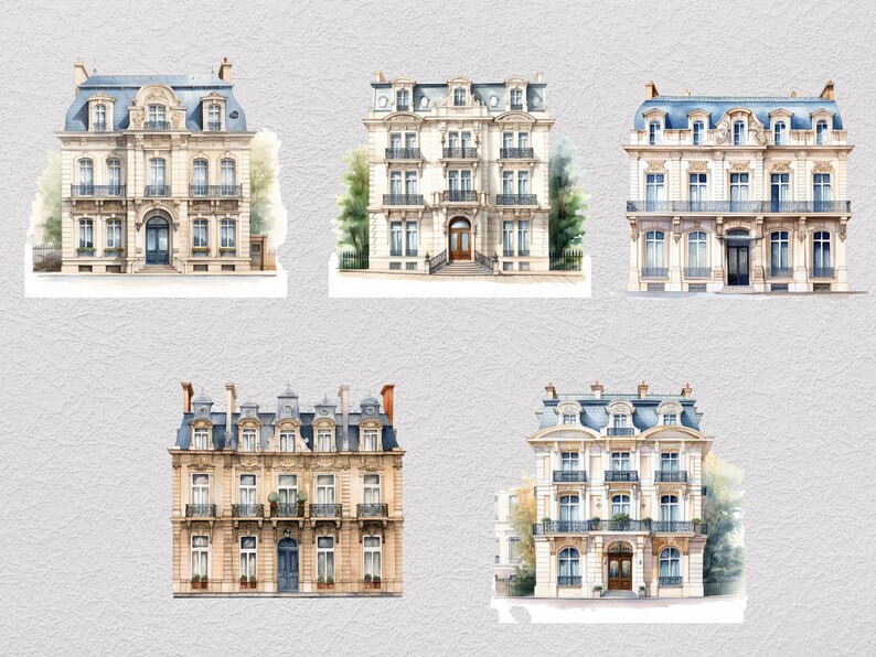 Bourgeois House Clipart, Bourgeois PNG, Architecture Clipart, Vintage ...