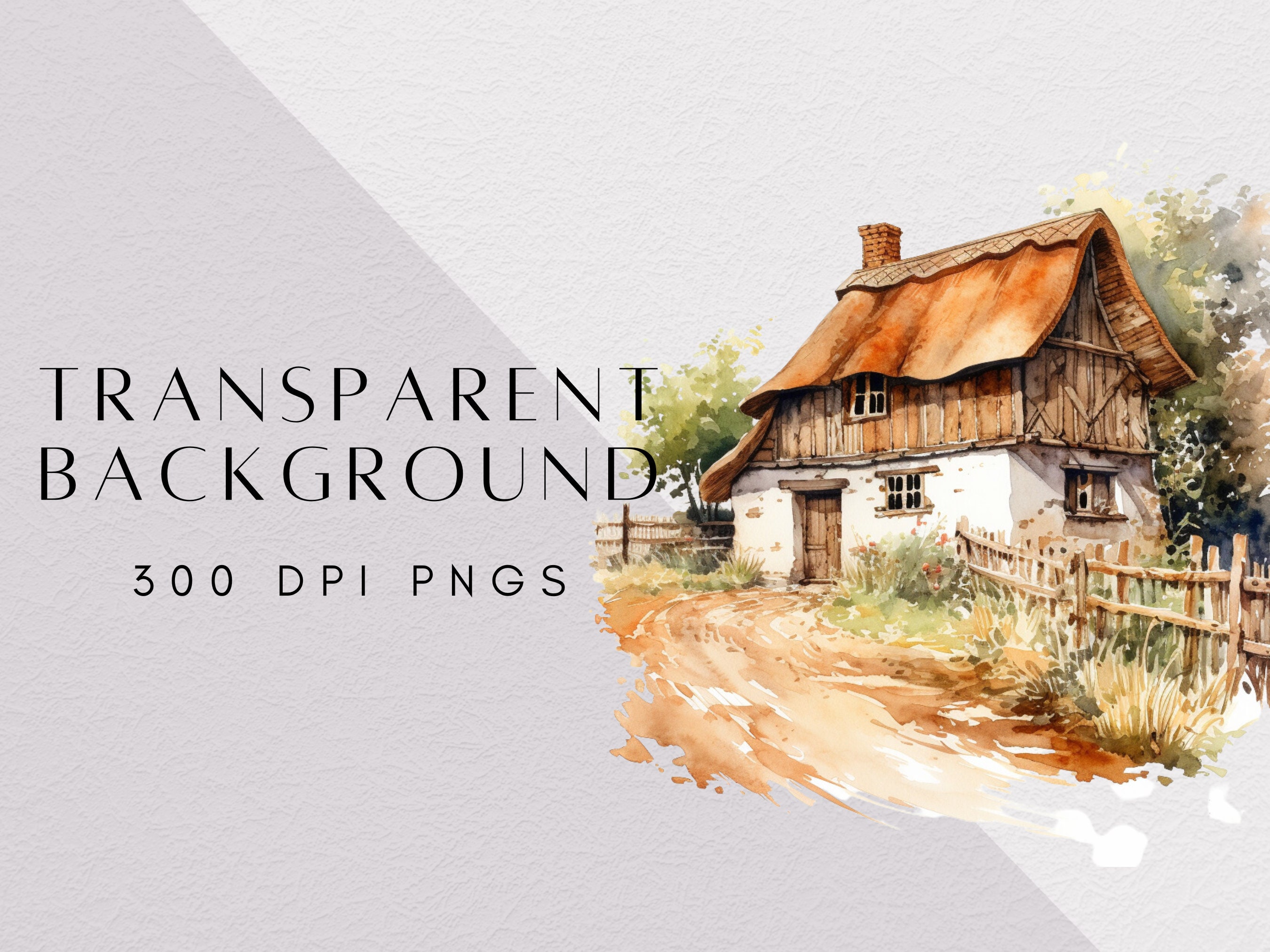 Rustic Farmhouse Clipart PNG Cottage PNG Farmhouse Clip Art - Etsy
