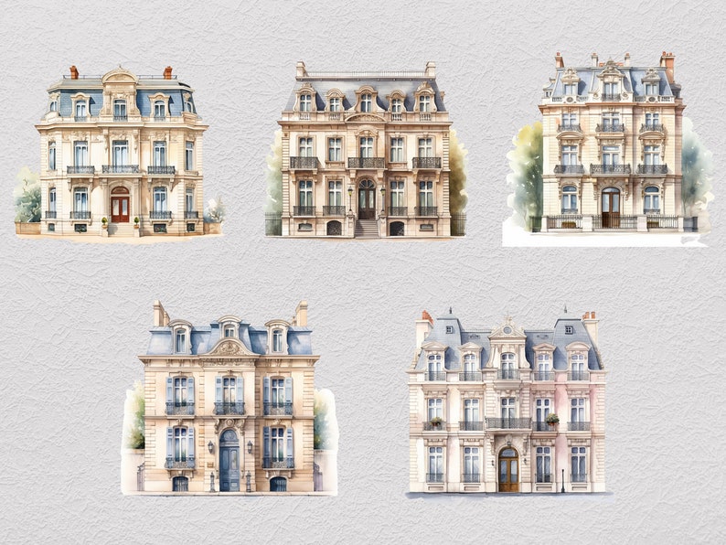 Bourgeois House Clipart, Bourgeois PNG, Architecture Clipart, Vintage ...