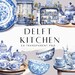 Delft Kitchen Clipart Bundle, Delft Pantry Clipart, Cozy Clipart ...