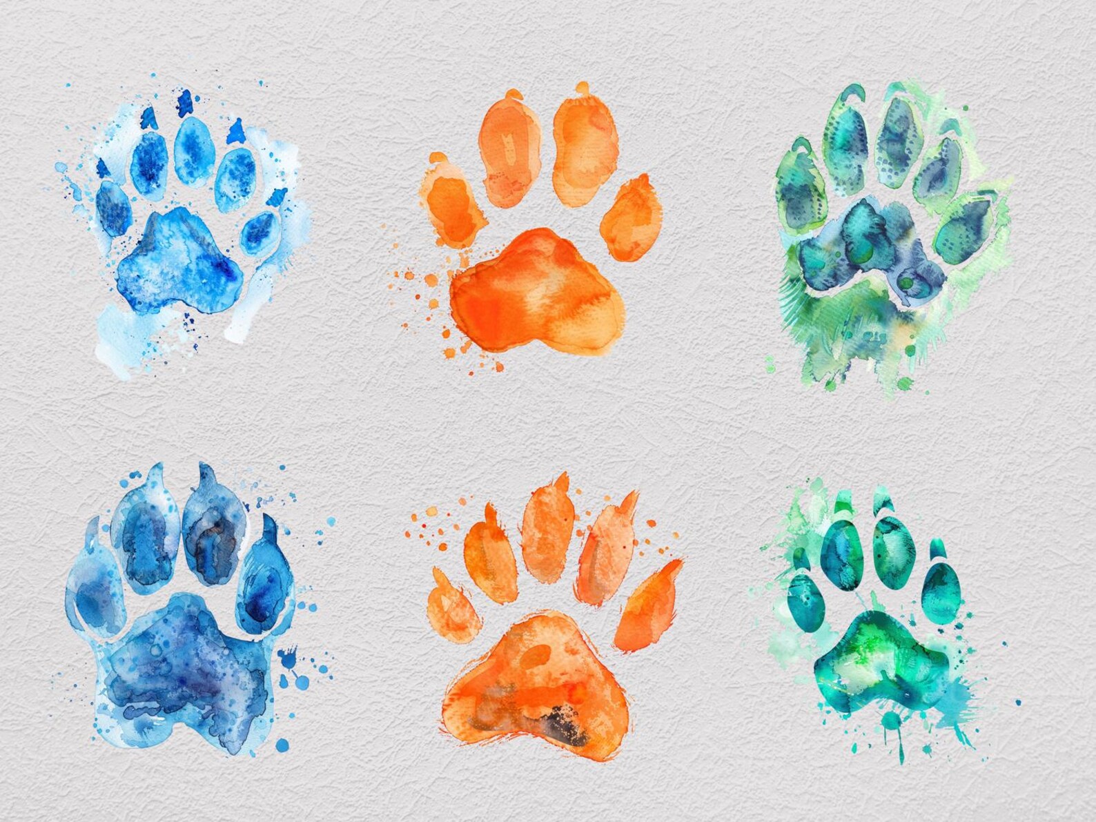 56 Watercolor Dog Paws Clip Art, Transparent PNG, Beautiful Dog Paws ...