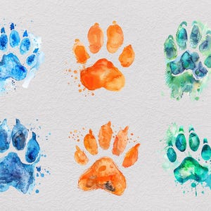 56 Watercolor Dog Paws Clip Art, Transparent PNG, Beautiful Dog Paws ...