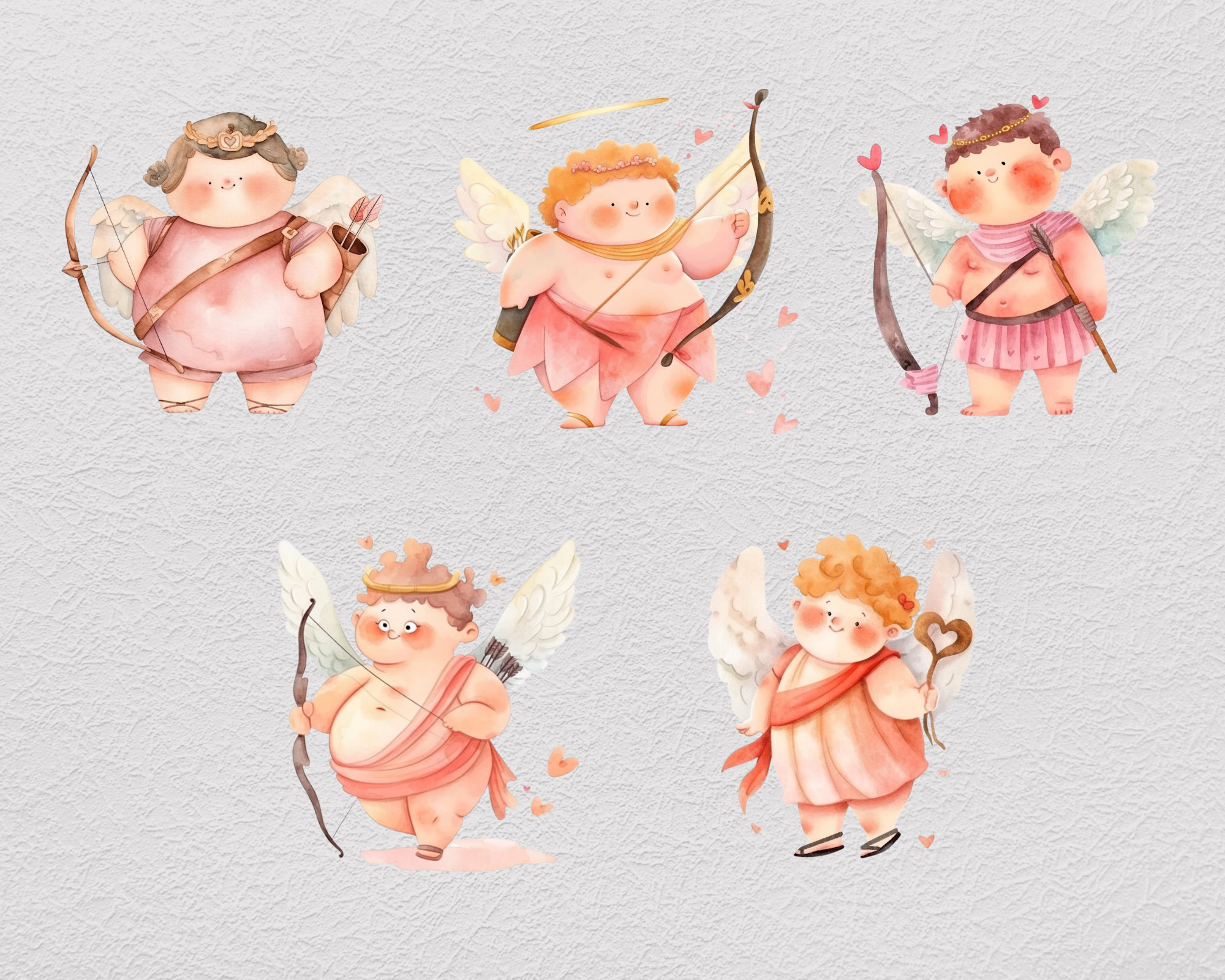 Chubby Cupid Clipart PNG, Cute Cupid PNG, Valentine Clipart, Scrapbook ...