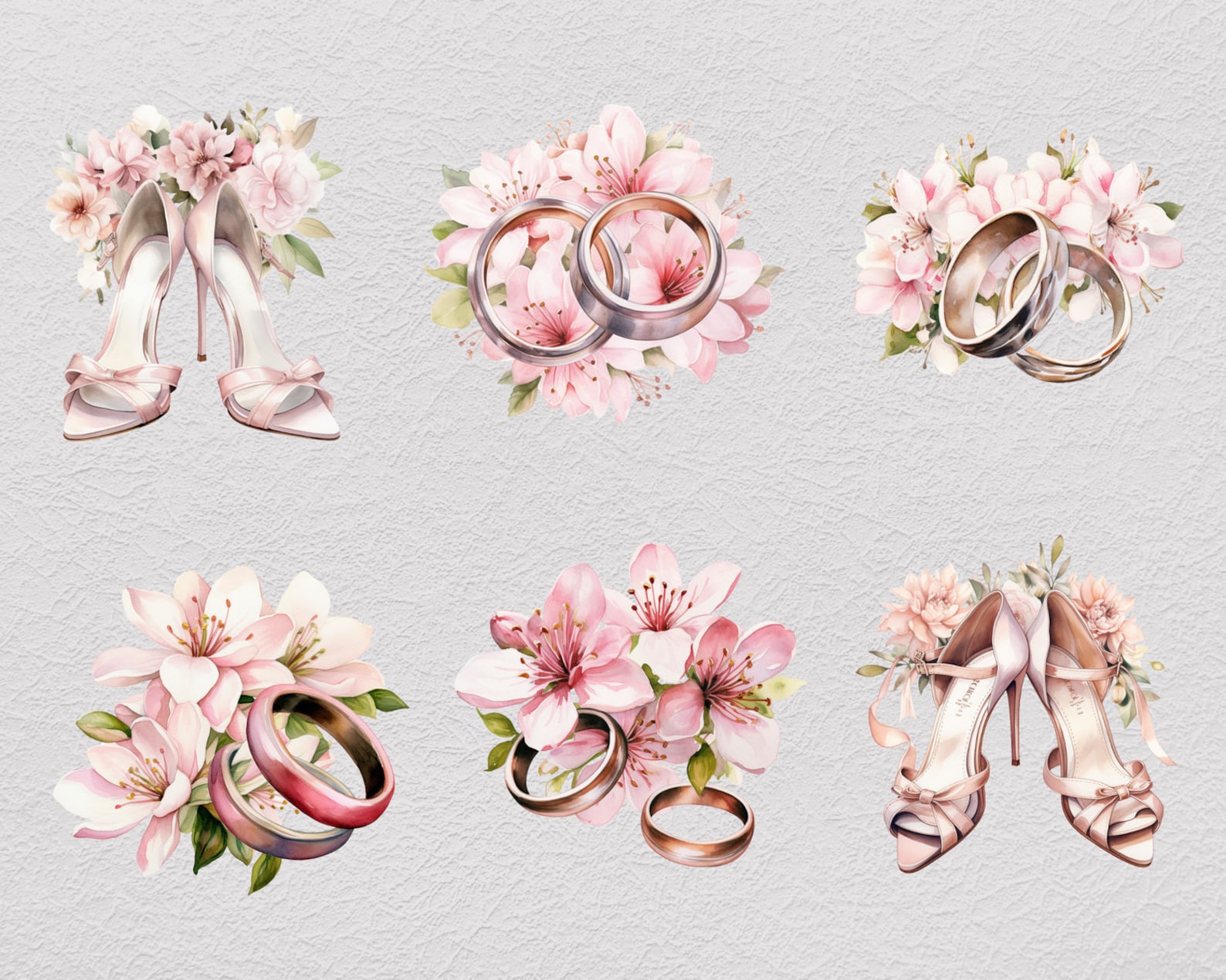 Soft Pink Wedding Clipart, Bride Groom Clipart, Engagement Clipart ...