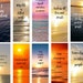 Sunset Bookmark Positive Affirmations, Bundle of 10 Bookmarks ...