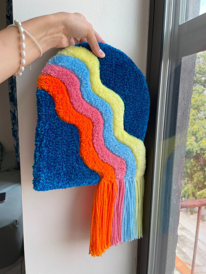 Hand Made Tufted Rug | Rainbow Waterfall | Home Creative Aesthetic ...