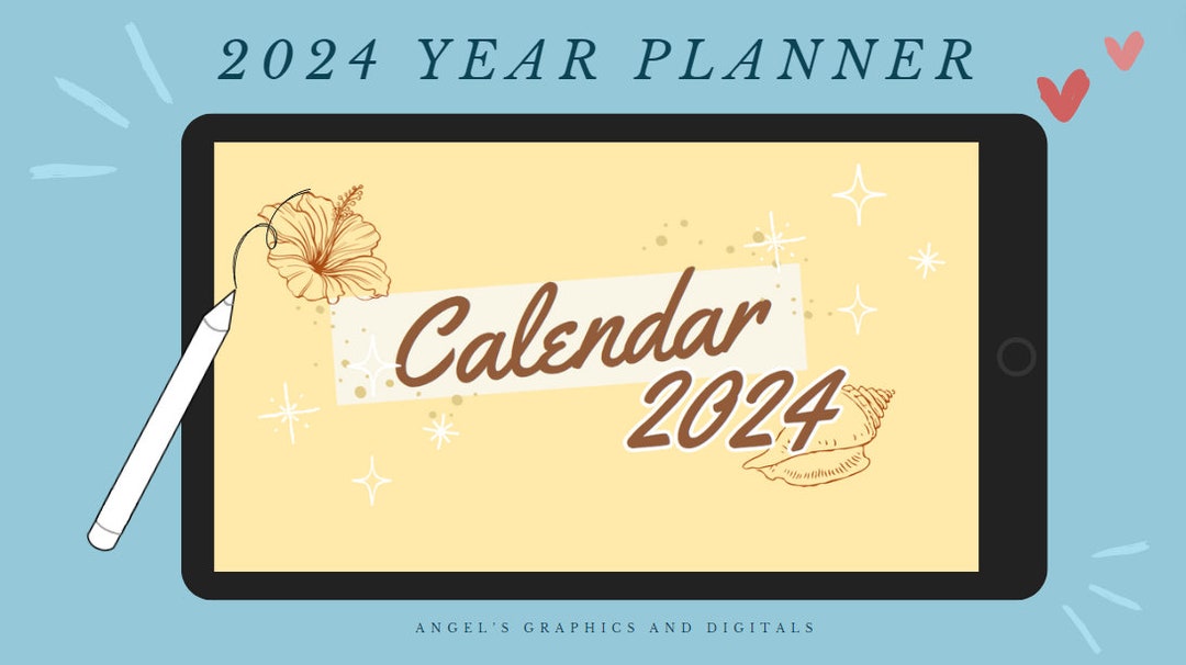 Cute Sea Animal Themed 2024 Year Planner - Etsy