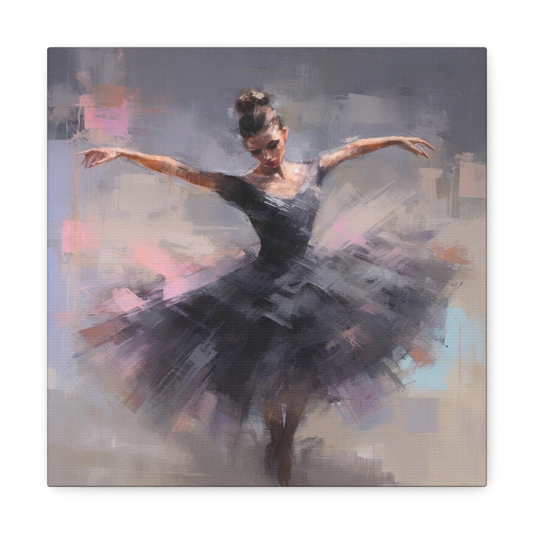 Mistral Reflections: Ballet Dancer in a Grey Sonata Canvas Gallery Wrap ...