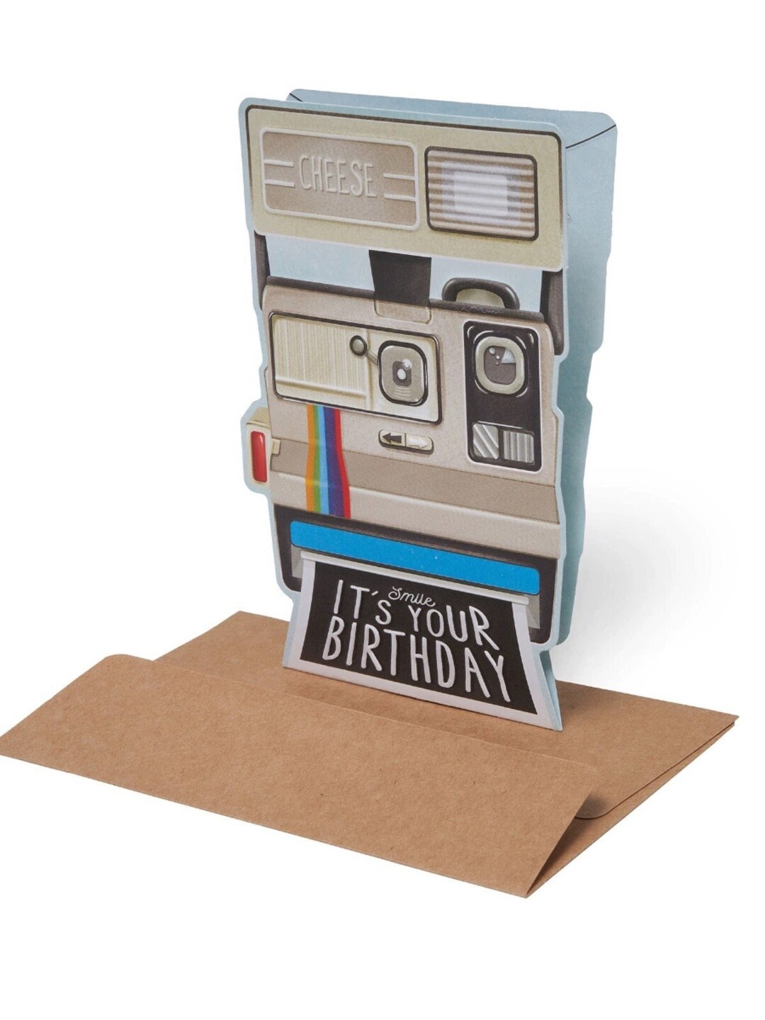 Cute Camera Birthday Card for Friend, Funny Greeting Card for Her ...