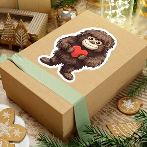 Kawii Baby Squatch Sticker, Cute Baby Sasquatch With Heart - Etsy