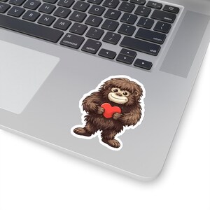 Kawii Baby Squatch Sticker, Cute Baby Sasquatch With Heart - Etsy