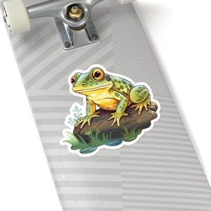 Frog Sticker, Wildlife Sticker, PC Decal, Laptop Sticker, Animal ...