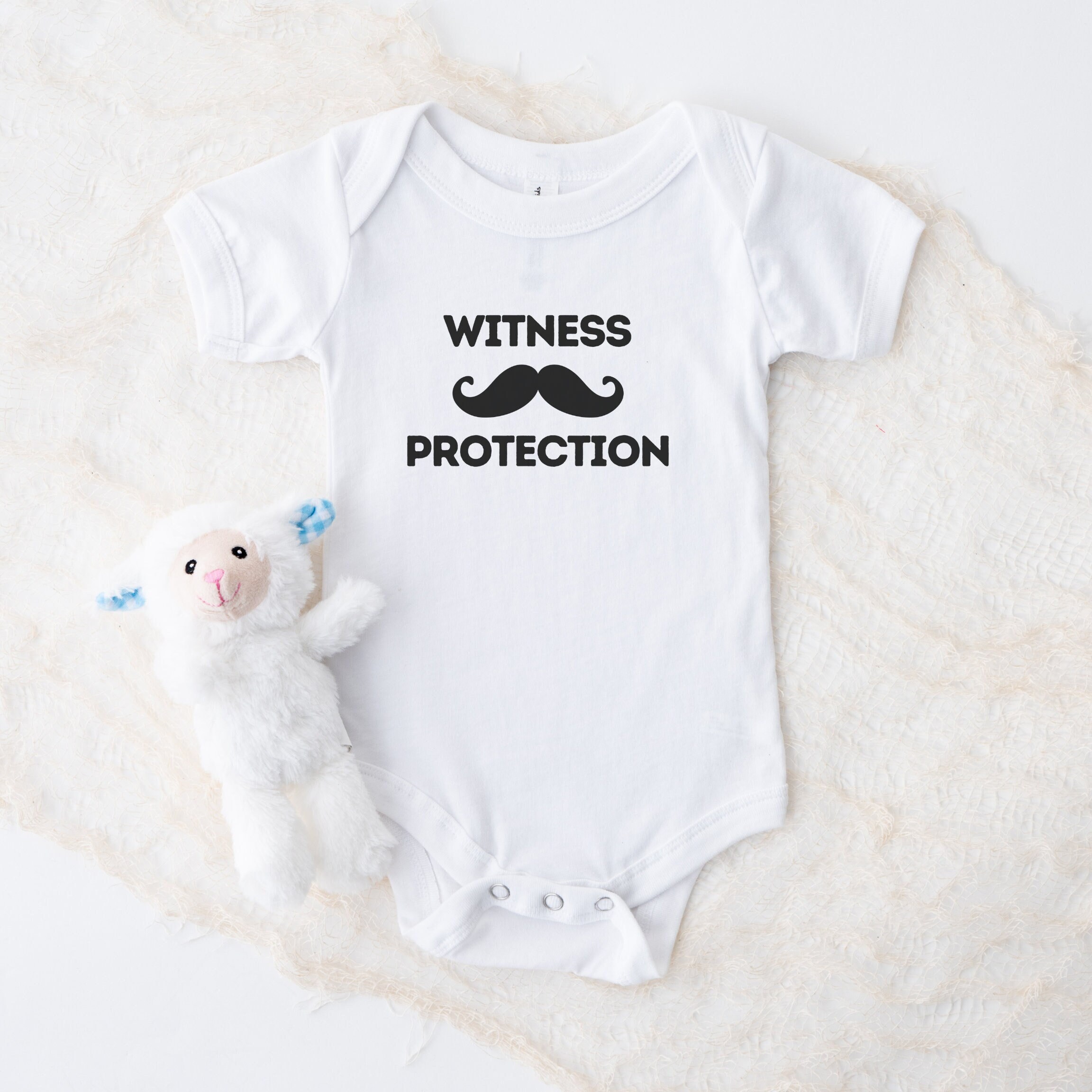 Witness Protection Onesie® Organic Baby Bodysuit, Halloween Costume ...
