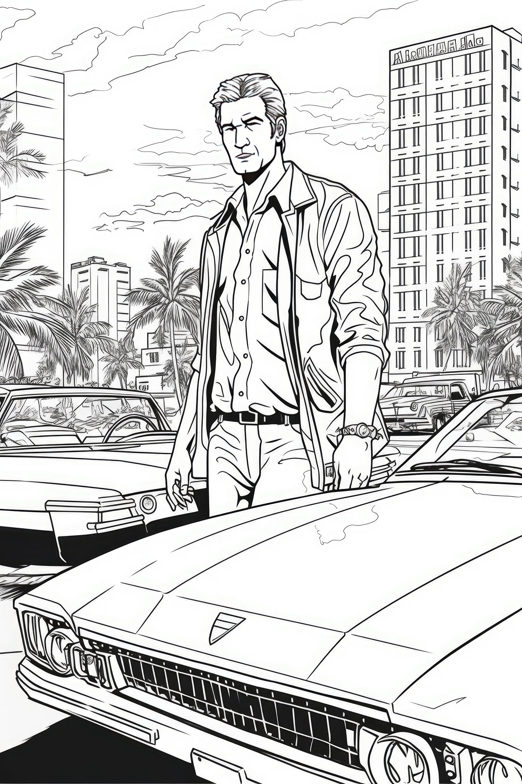 Grand Theft Auto 106 Coloring Pages, Adults, Instant Digital Download ...