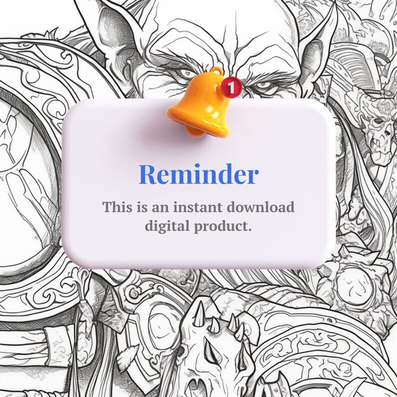 World of Warcraft Printable 116 Coloring Pages, Adults, Instant Digital ...