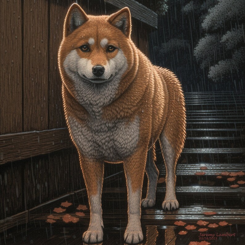 Pet Portraits, Painting of Pets, Custom Portraits of Shiba: Inspired by ...