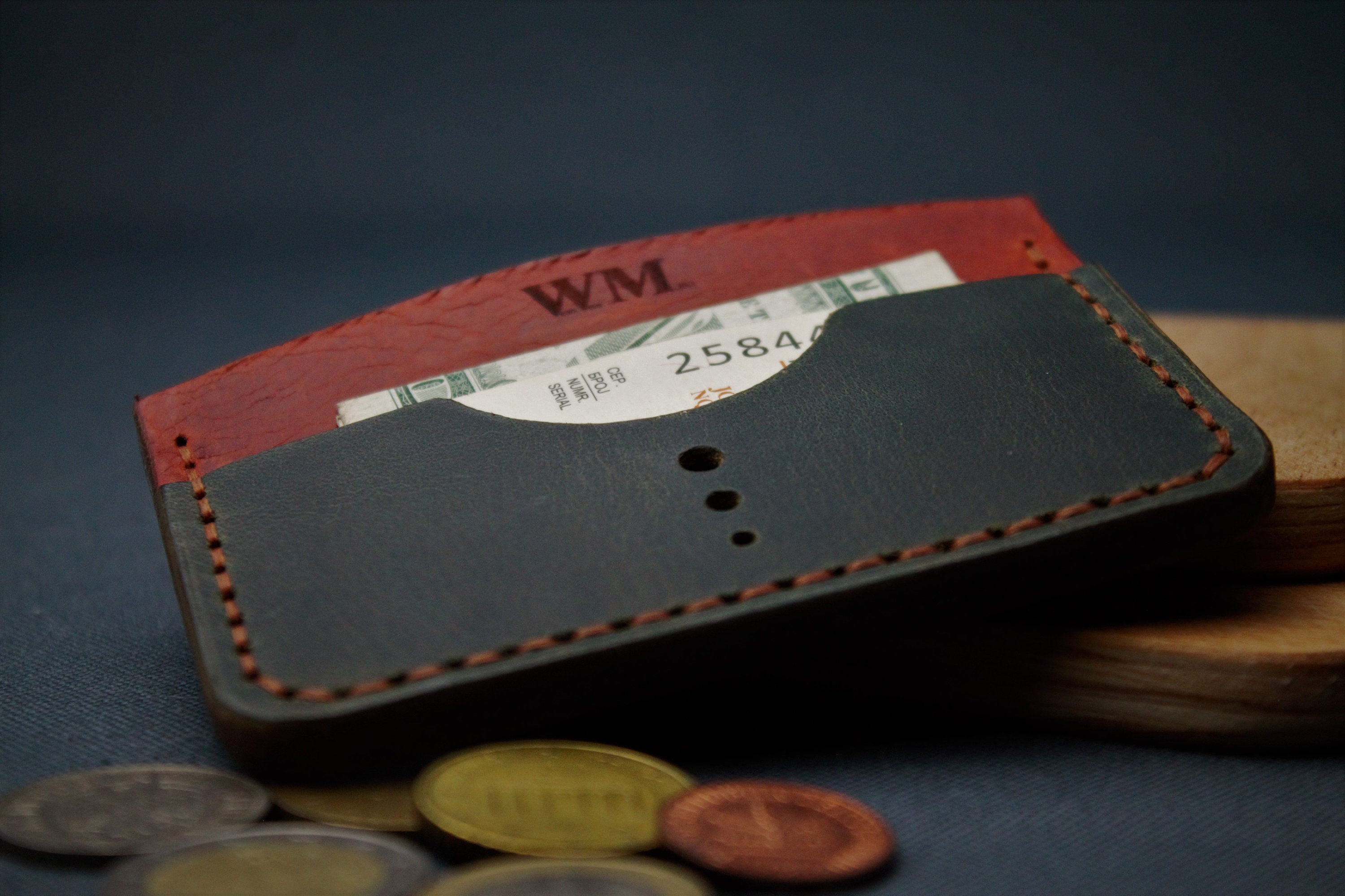 Handcrafted Minimalist Wallet in Vegan Leather, Personalized Gift - Etsy