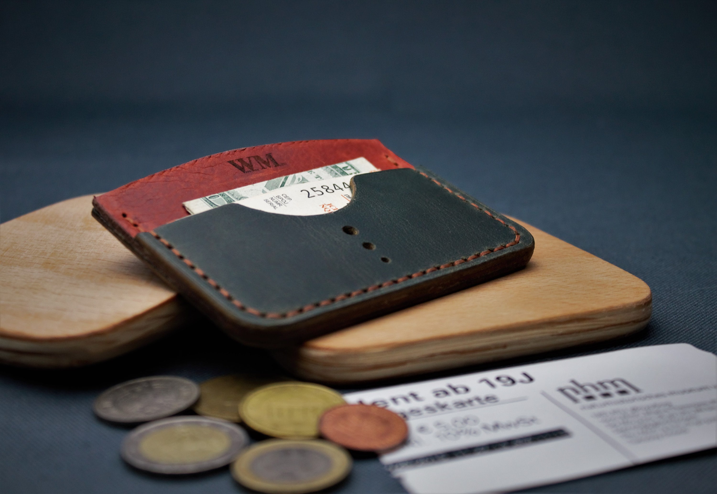 Handcrafted Minimalist Wallet in Vegan Leather, Personalized Gift - Etsy