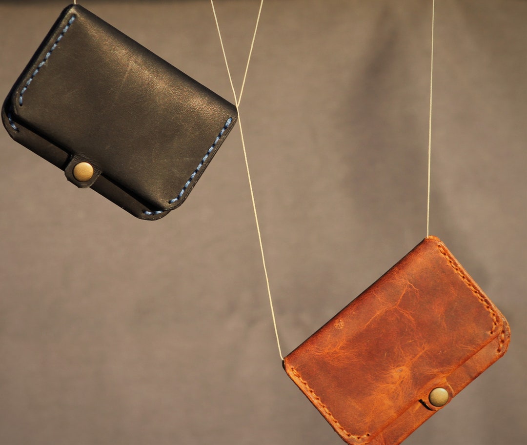 Minimalist Leather Front Pocket Wallet With RFID Blocker - Etsy