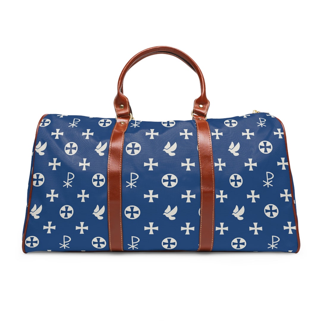 Iconic Christian Travel Bag, Catholic Symbol Waterproof Pilgrimage ...