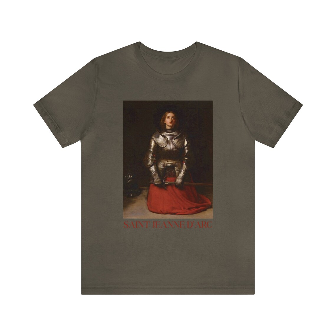 Jeanne Darc Tshirt Joan of Arc Classic Painting Catholic Saint of ...