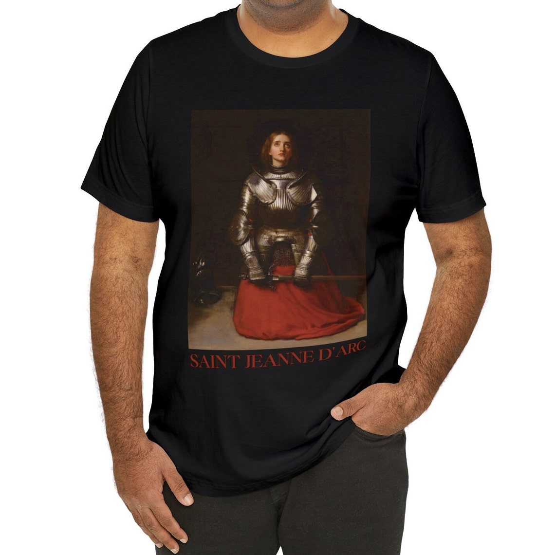 Jeanne Darc Tshirt Joan of Arc Classic Painting Catholic Saint of ...