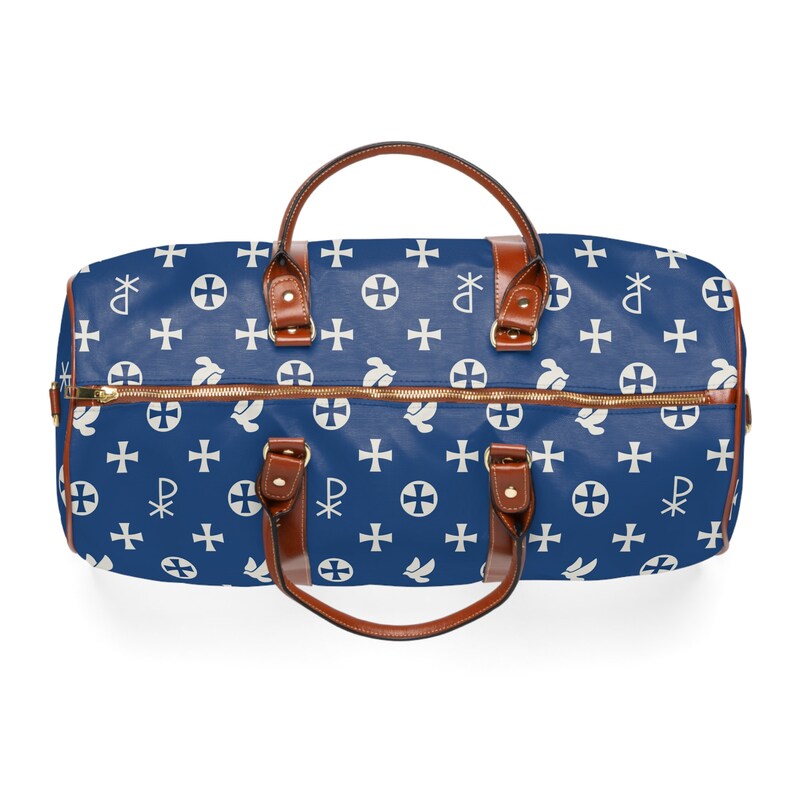 Iconic Christian Travel Bag, Catholic Symbol Waterproof Pilgrimage ...