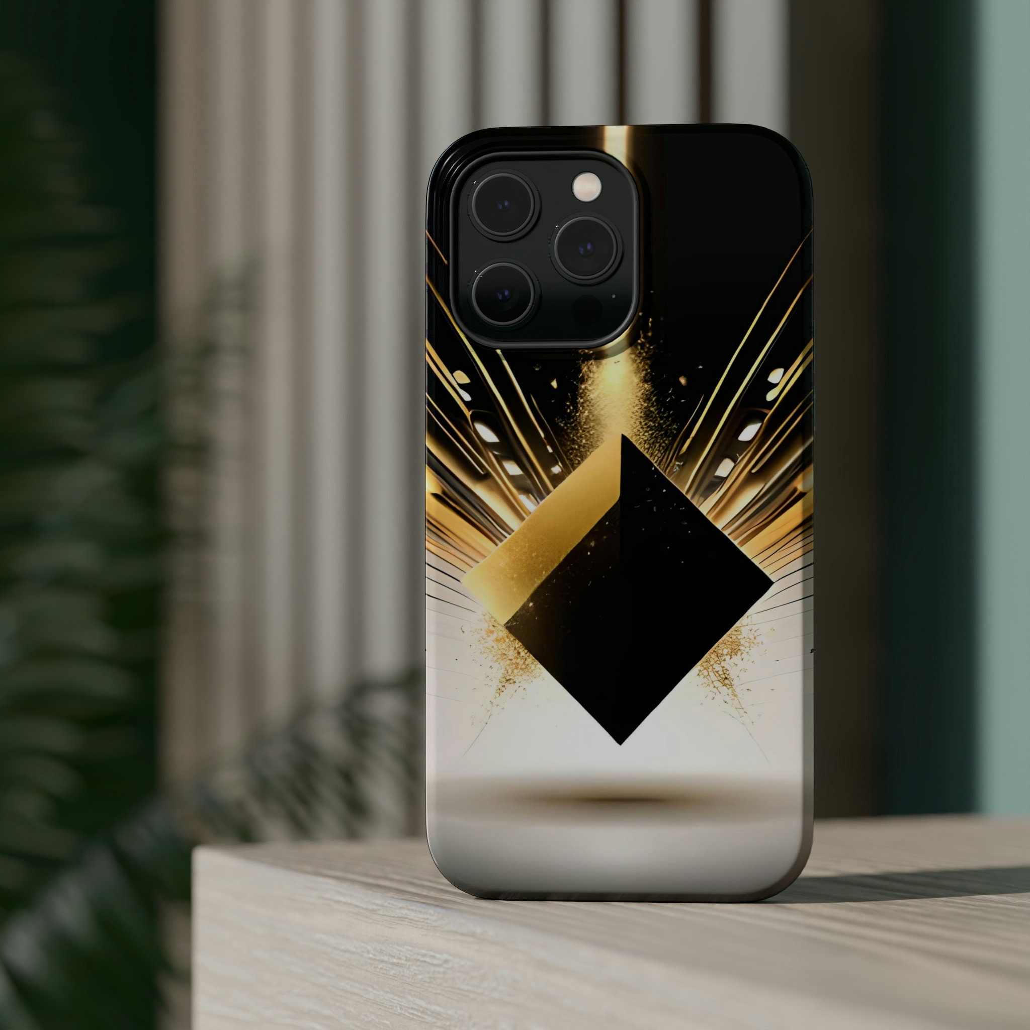 Gold Magsafe Wireless Magnetic Charging iPhone Gold Art Designer Case ...