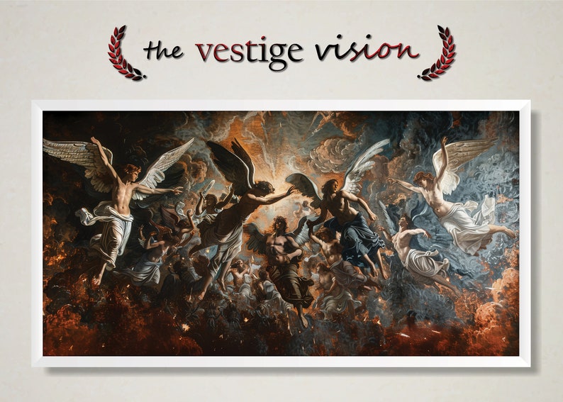 War for Heaven | Fallen Angels | Christian Imagery | Realistic Painting ...