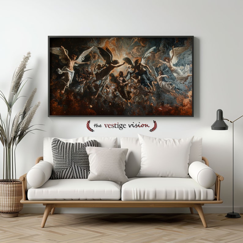 War for Heaven | Fallen Angels | Christian Imagery | Realistic Painting ...