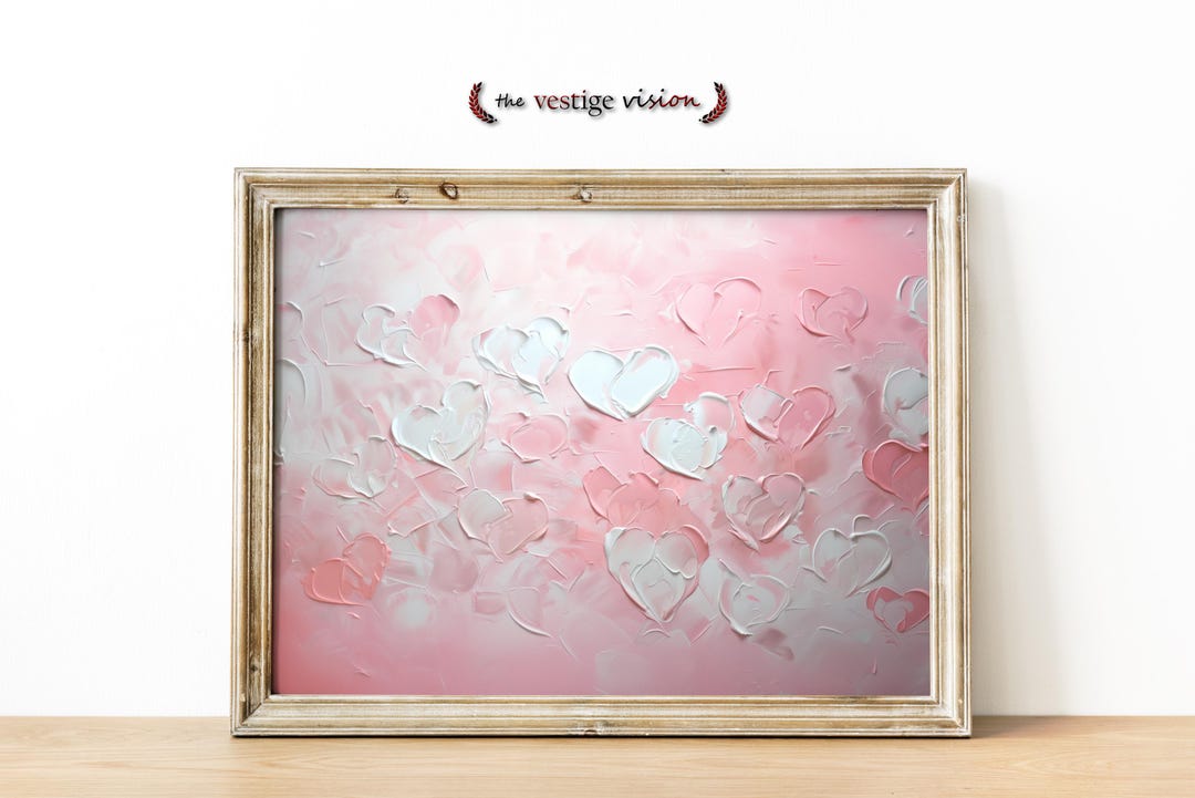 Pink & White Hearts | Collage Pattern | Valentine | Love | Stylish ...